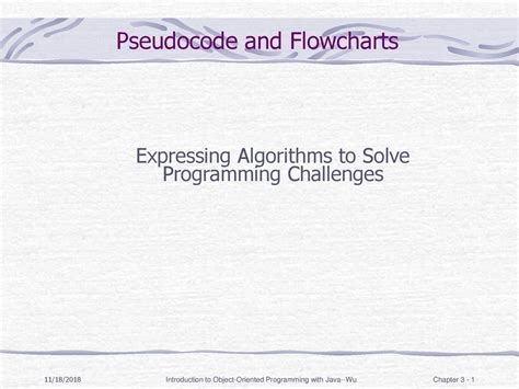 Pseudocode And Flowcharts Ppt Download
