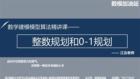 数学建模算法 整数规划和0 1规划模型讲解及代码 知乎