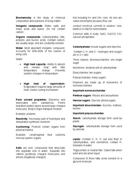 Biochemistry Chapter 1 Pdf