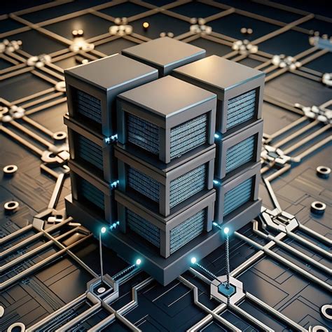 Computing Technology Internet Storage Network Premium Ai Generated Image