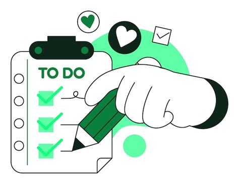 Premium Vector Hand Completing Checklist On Clipboard Illustration