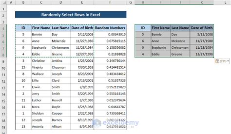How To Randomly Select Rows In Excel 2 Ways Exceldemy