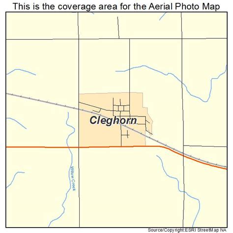 Aerial Photography Map Of Cleghorn Ia Iowa