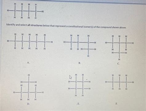 Solved Identify And Select All Structures Below That