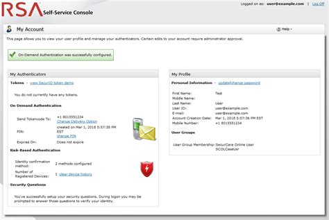 how can i set up on demand authentication oda for my rsa community
