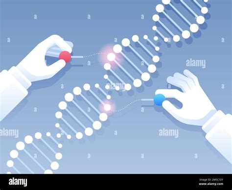 Genetic Engineering Gene Editing Tool CRISPR CAS9 Vector Illustration