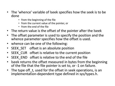 File Structure Related System Calls Ppt Download