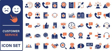 Customer Service Icon Set Containing Customer Satisfied Assistance