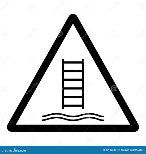 Embarkation Ladder Symbol Sign Vector Illustration Isolate On White Background Label Eps10
