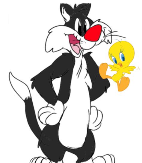 My Drawing Of Sylvester In My Style R Looneytunes