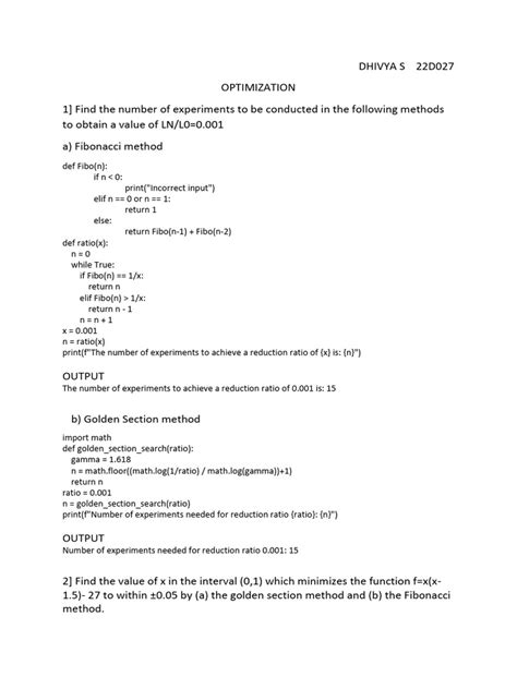 Maths Python Code Pdf Applied Mathematics Mathematical Optimization