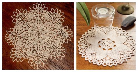 Flower Doily Free Knitting Pattern