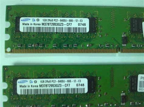 Yahoo オークション Samsung Ddr2 1gb 2r×8 Pc2 6400u 666 12 E3 2