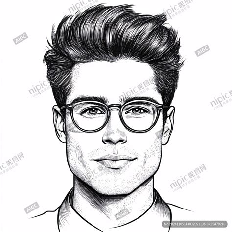 Ai创作图眼镜男子简笔画 眼镜男子线条图 潮男人物手绘 手绘男生头像插画 手绘头像设计 男生头发素描 原创手绘头 手绘墨镜男 墨镜男子线条图 手绘帅气男人 微信人物头像设计 大叔头像设计 帅气