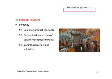 09 Solubility Good Notes To Pass Iv Chemical Reactions 9