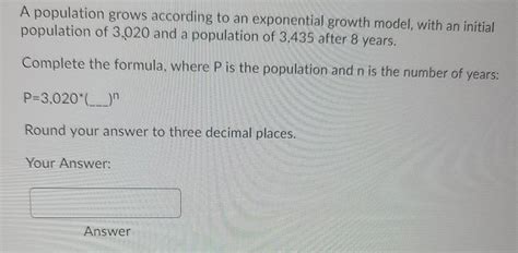 Solved Given The Following Data Set Find An Exponential Chegg