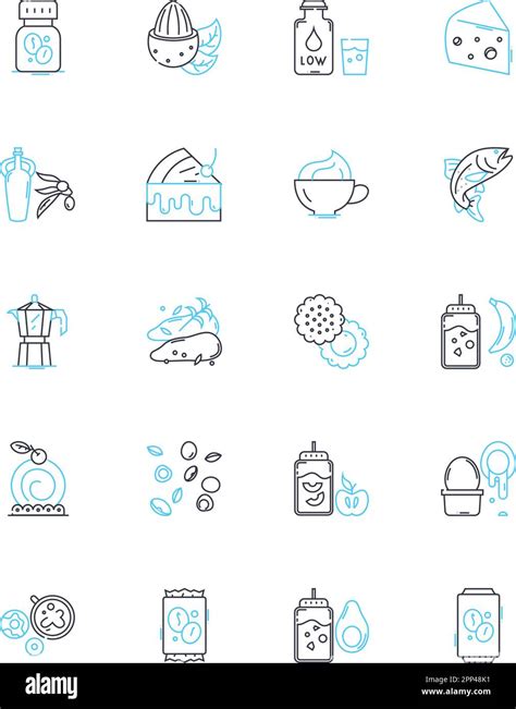 Ethical Fashion Linear Icons Set Sustainability Transparency Conscious Fairness Empowerment