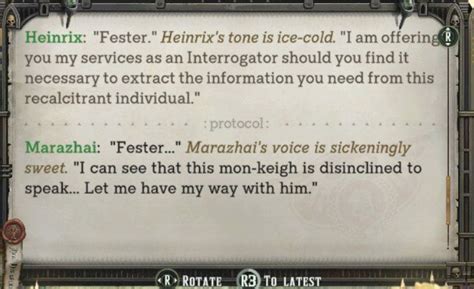 The Torture Brothers Every Other Day Asking My Rogue Trader Is This Guy Bothering You We