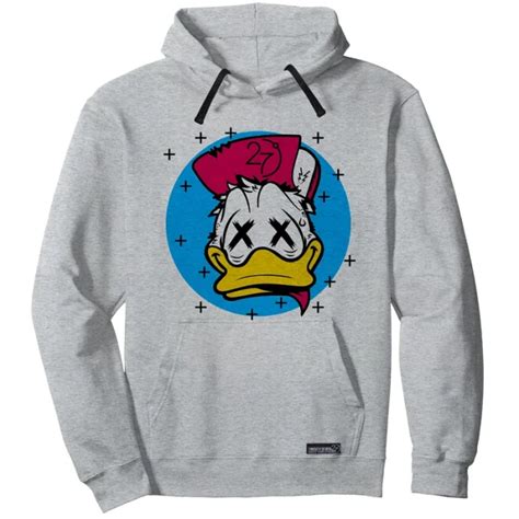 هودی ملانژ طرح داکی داک اردک دخترانه هودی طوسی روشن خاکستری تیپکا