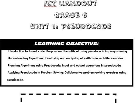 Pseudocode For Grades 46 English Language File Teaching Resources