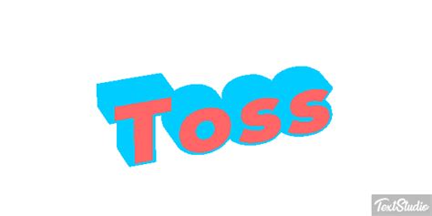 Toss Word Animated  Logo Designs