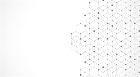 Premium Vector Technology Abstract Lines And Dots Connect Background With Hexagons Hexagons