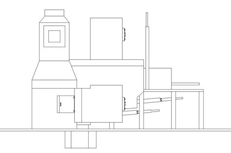 Side View Of Incinerator Machine Design In Detail AutoCAD D Drawing CAD File Dwg File Cadbull