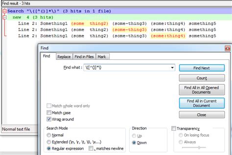 Regex Controlling Order Of Matched Pattern In Notepad Regexps