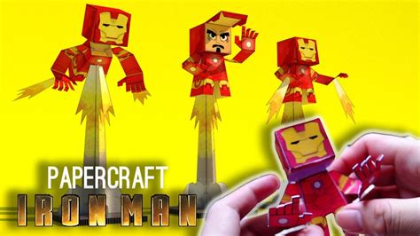 D I Y Iron Man Papercraft Papertoy Chibi Youtube