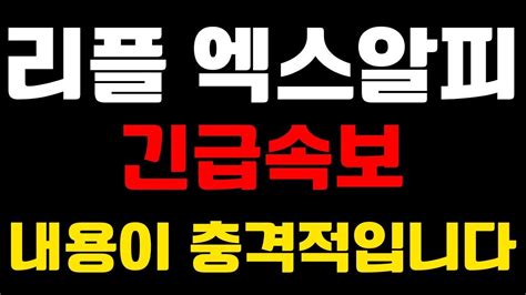 이건 미쳤습니다리플 리플코인 Youtube