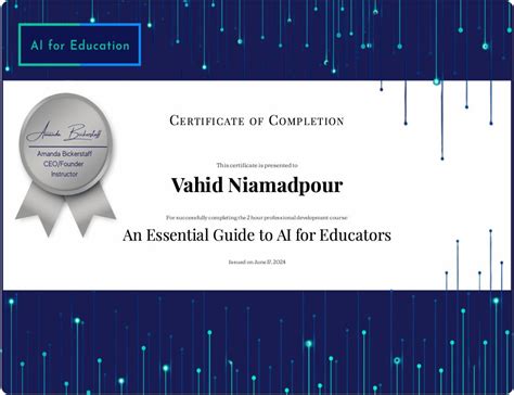 Vahid Niamadpour On Linkedin A Course On Ai In Education Short