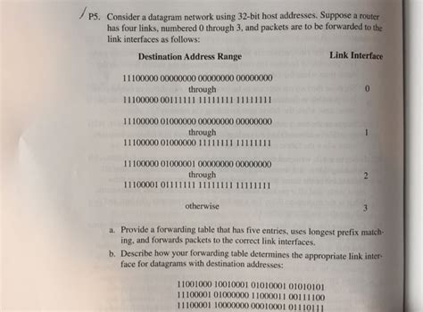 Solved Consider A Datagram Network Using 32 Bit Host