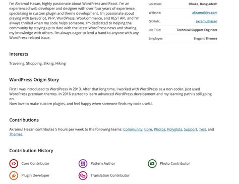 akramul hasan on linkedin wordpress contributor