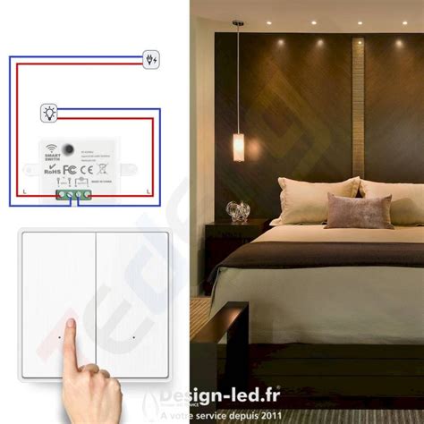 Smart Switch Sans Fil Rf Pour Télécommande Dla A2593 Module Sans