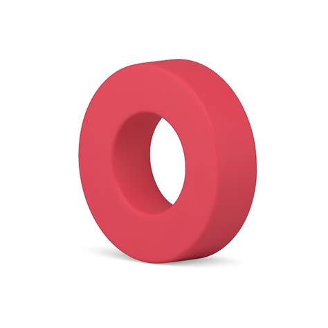 Premium Vector Circular Red Ring Glossy Frame Geometric Decorative Foundation Vertical Design