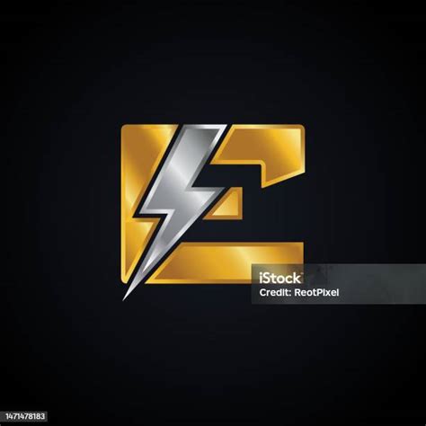 번개 천둥 볼트 벡터 디자인과 전자 문자 로고입니다 전기 볼트 편지 E 로고 벡터 그림입니다 0명에 대한 스톡 벡터 아트 및 기타 이미지 Istock