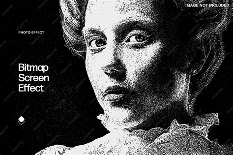 Premium Psd Bitmap Screen Photo Effect