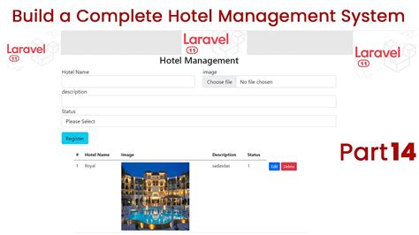 Build A Hotel Management System In Laravel 11 Part 14 Full Project Tutorial Youtube