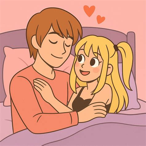 Light Yagami And Misa Amane In A Bed Romantic Atmosphere Pastel Toon