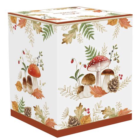 Őszi Mintás Porcelán Gomba Alakú Konyhai Tároló Autumn Breeze Nagy