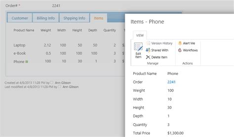 SharePoint Form With Related Items List Part SharePoint Forms Designer