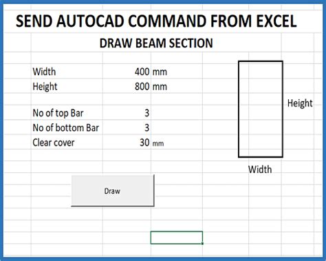 how to draw rectangle in autocad from excel civil and construction