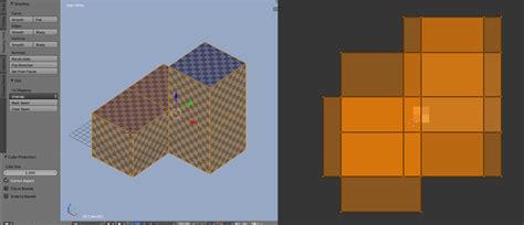 Difference In Unwrapping Via Cube Projection In Upbge Game Engine