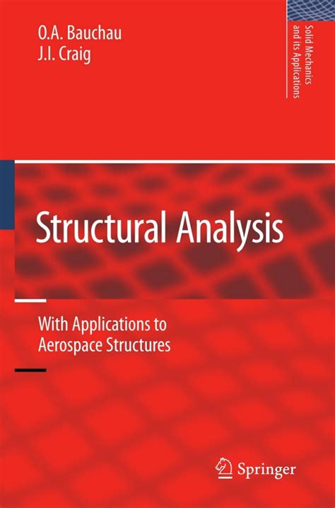 Structural Analysis With Applications To Aerospace Structures 1st