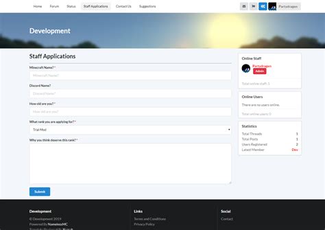 Forms Module Namelessmc Builtbybit