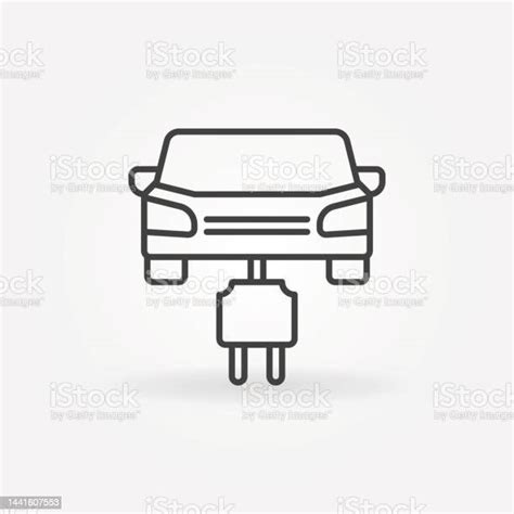 플러그 라인 아이콘이 있는 자동차 벡터 전기 자동차 개념 라인 기호 0명에 대한 스톡 벡터 아트 및 기타 이미지 0명 개념 경제 Istock