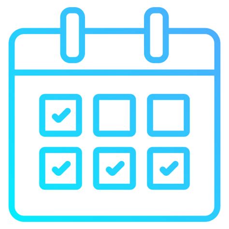 schedule generic gradient outline icon