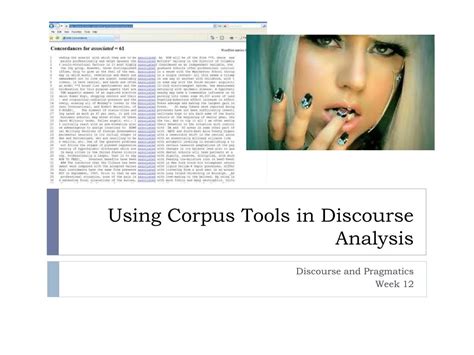 Ppt Using Corpus Tools In Discourse Analysis Powerpoint Presentation Id1546174