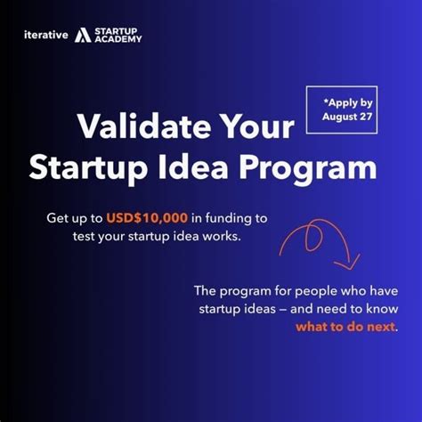 Iterative Validate Your Startup Idea Program 2025 Up To Us 10 000 In Funding Agribusiness