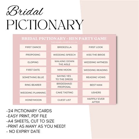 Pictionary Words Printable Cards Pictionary Words Printable Pdf